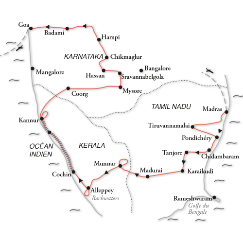Voyage d'aventure en Inde : du sud Tamil Nadu, Kerala, Karnataka, Hampi ...